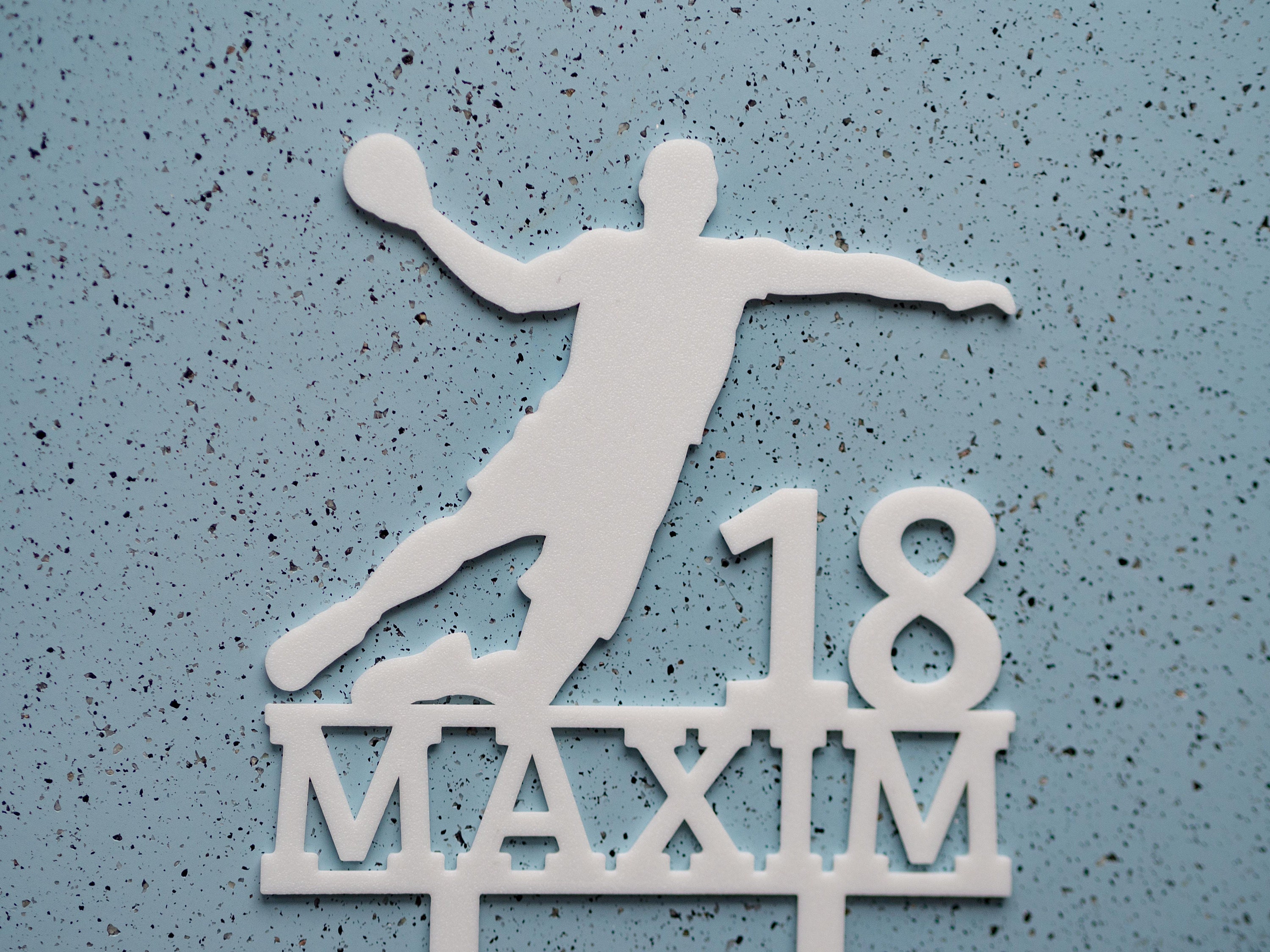 Handball Cake Topper Handball Kuchendeko Handball - Etsy