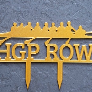 8 Rowing Boat Topper, Rowing Topper, Octuple Scull Topper, Eight Rowers ...