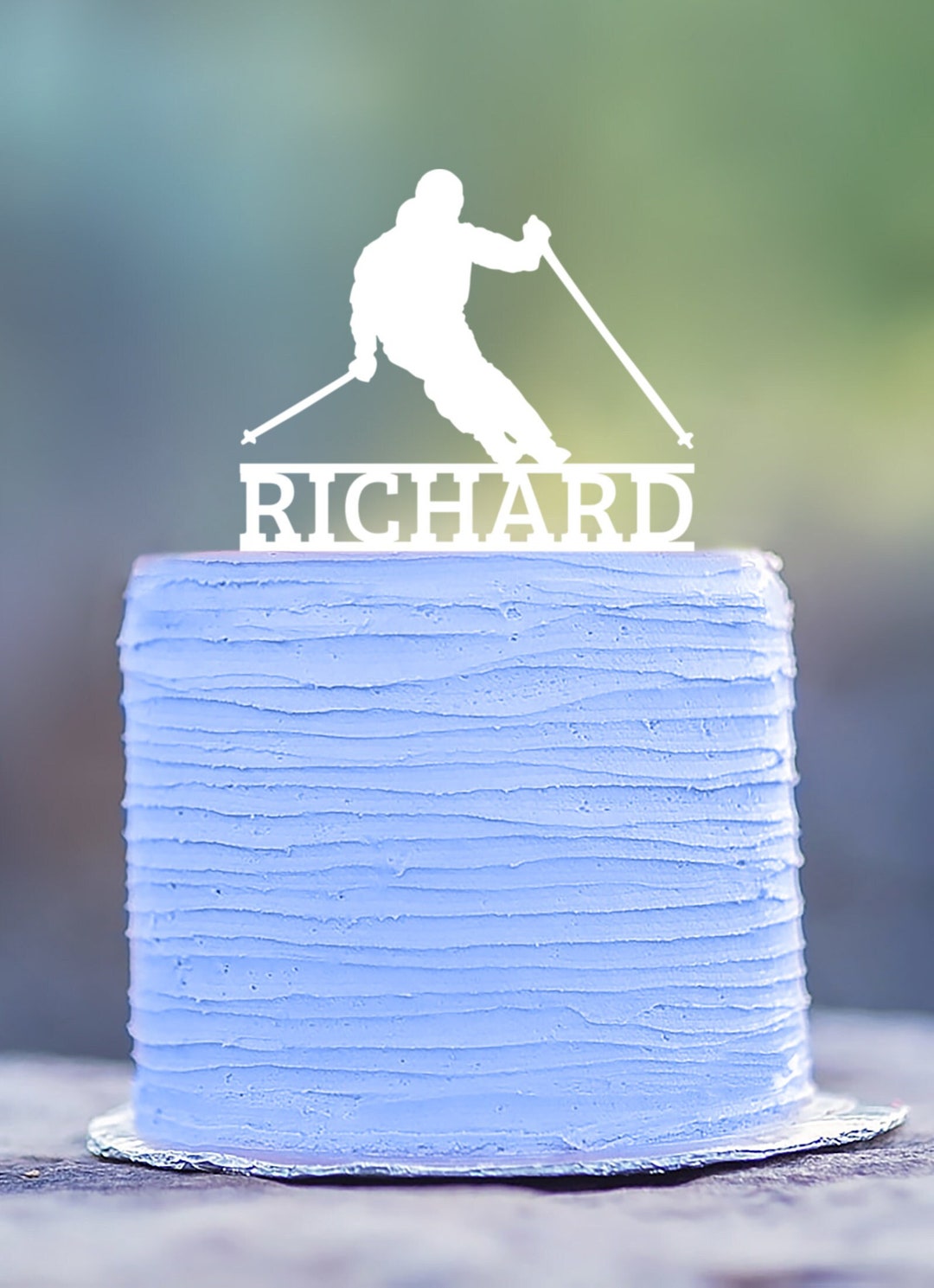Skiing Cake Topper, Ski Cake Decorations, Skiing Topper, Skiing Cake ...