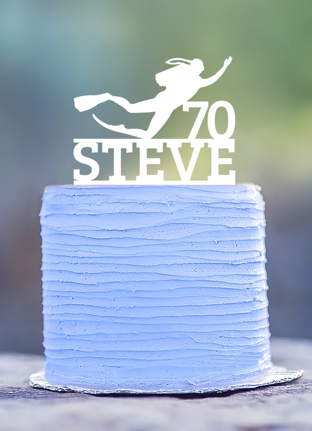 Scuba Diver Cake Topper, Diving Cake Topper, Scuba Diver Cake ...