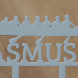 8 Rowing Boat Topper, Rowing Topper, Octuple Scull Topper, Eight Rowers ...