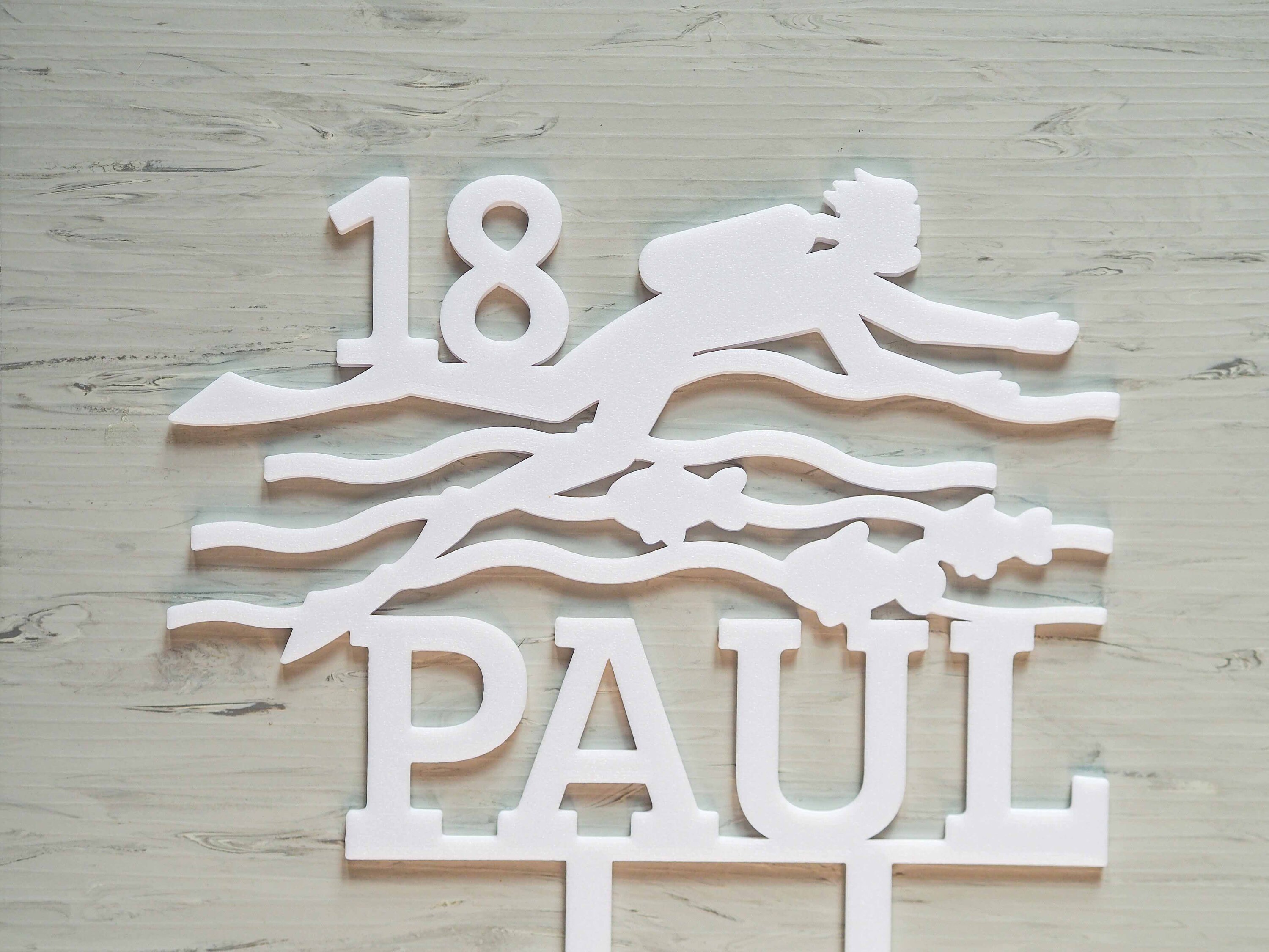 Scuba Diver Cake Topper Diving Cake Topper Scuba Diver Cake - Etsy