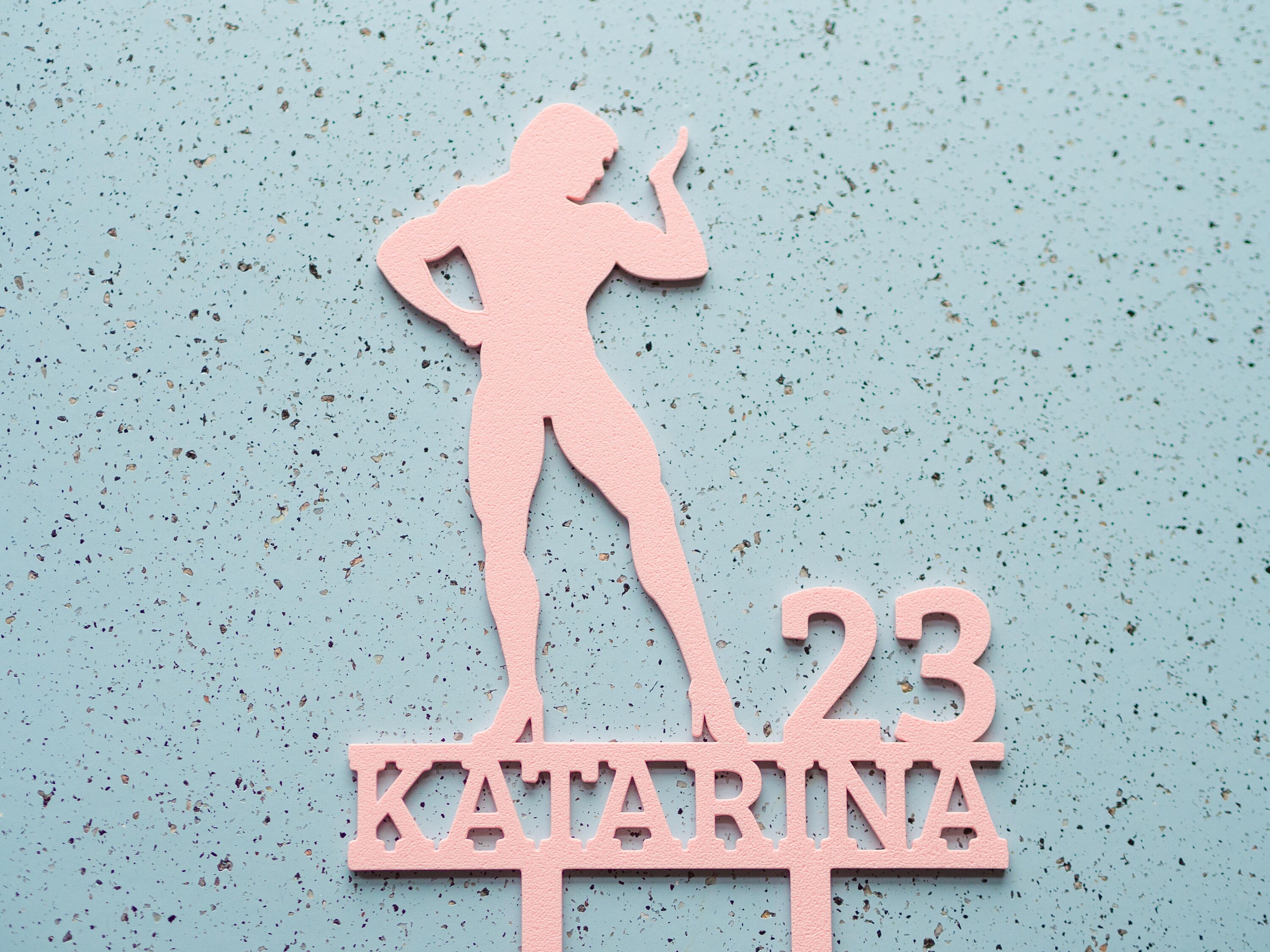 Female Bodybuilder Gym Cake Topper Weight Lifting Cake - Etsy