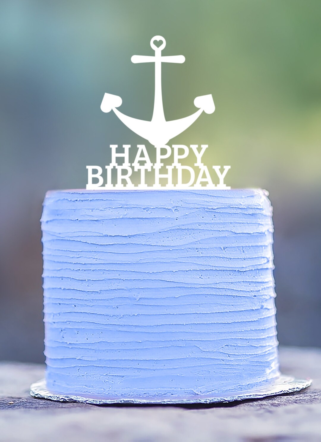 Happy Birthday, Anchor Cake Topper, Anchor Cake Dekoration, Anchor ...