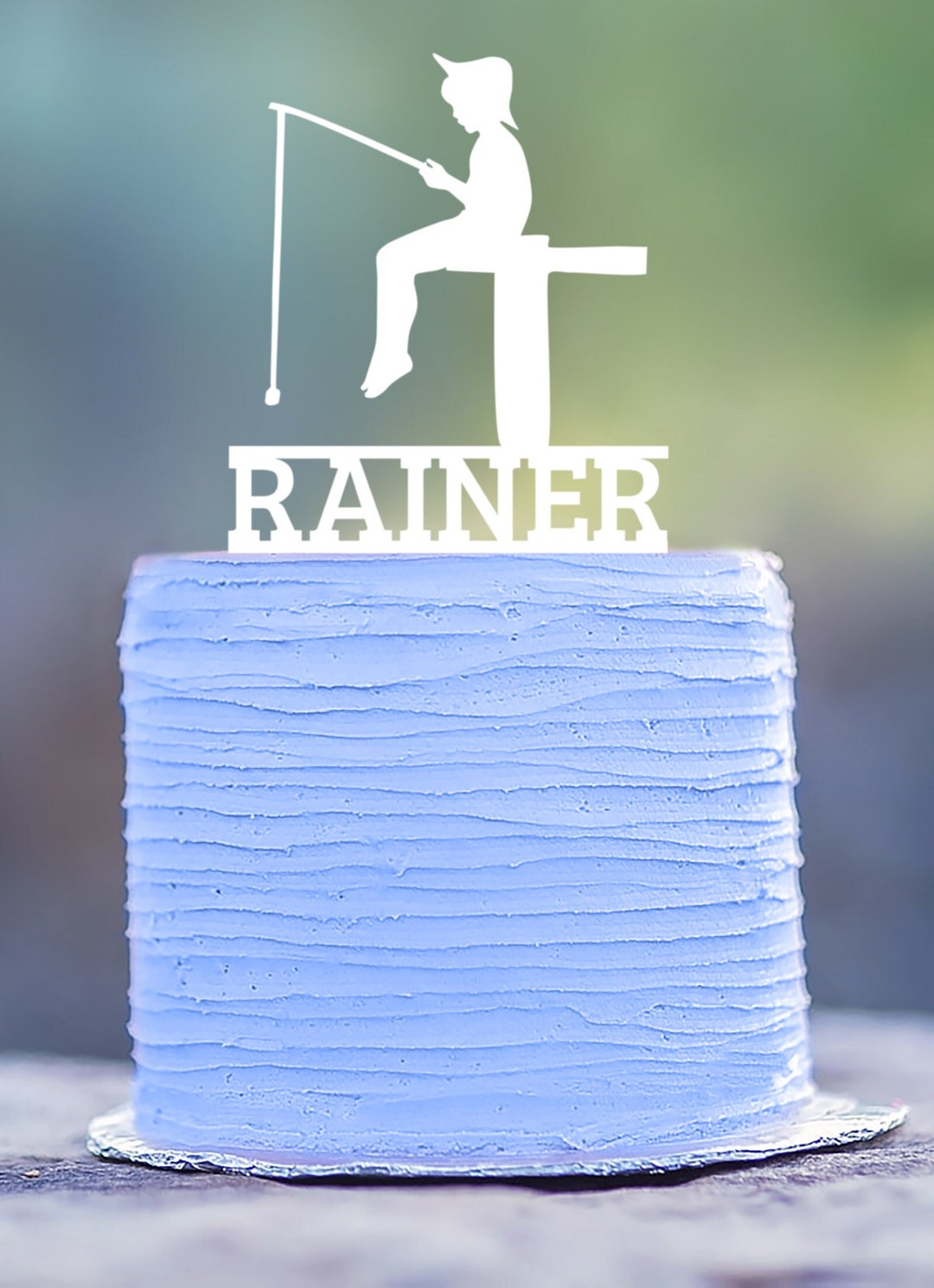 Fishing Cake Topper, Fisher Man Cake Topper, Fishing Cake Decorations ...