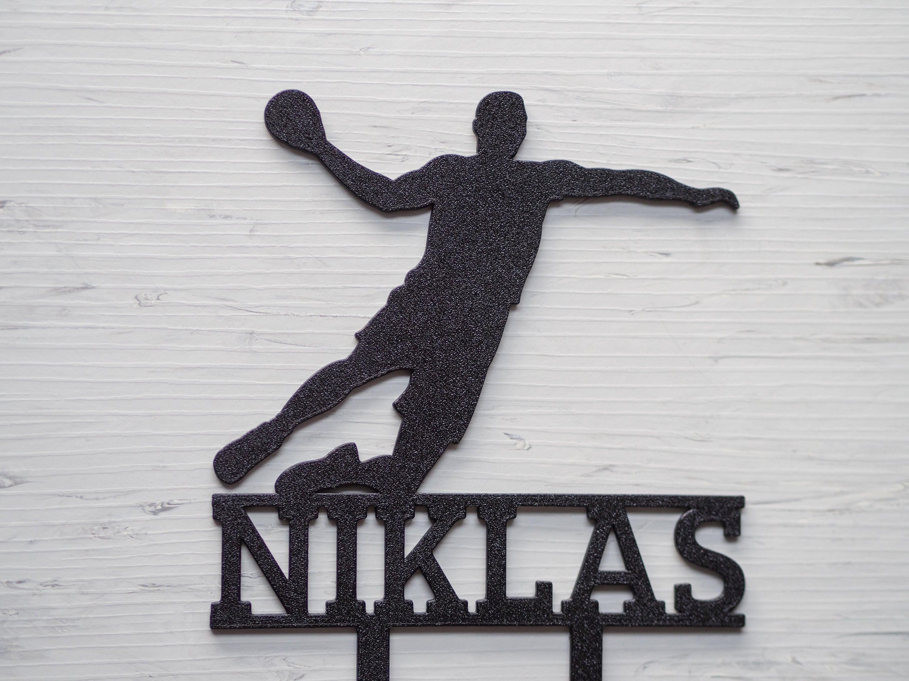 Handball Cake Topper Handball Kuchendeko Handball - Etsy