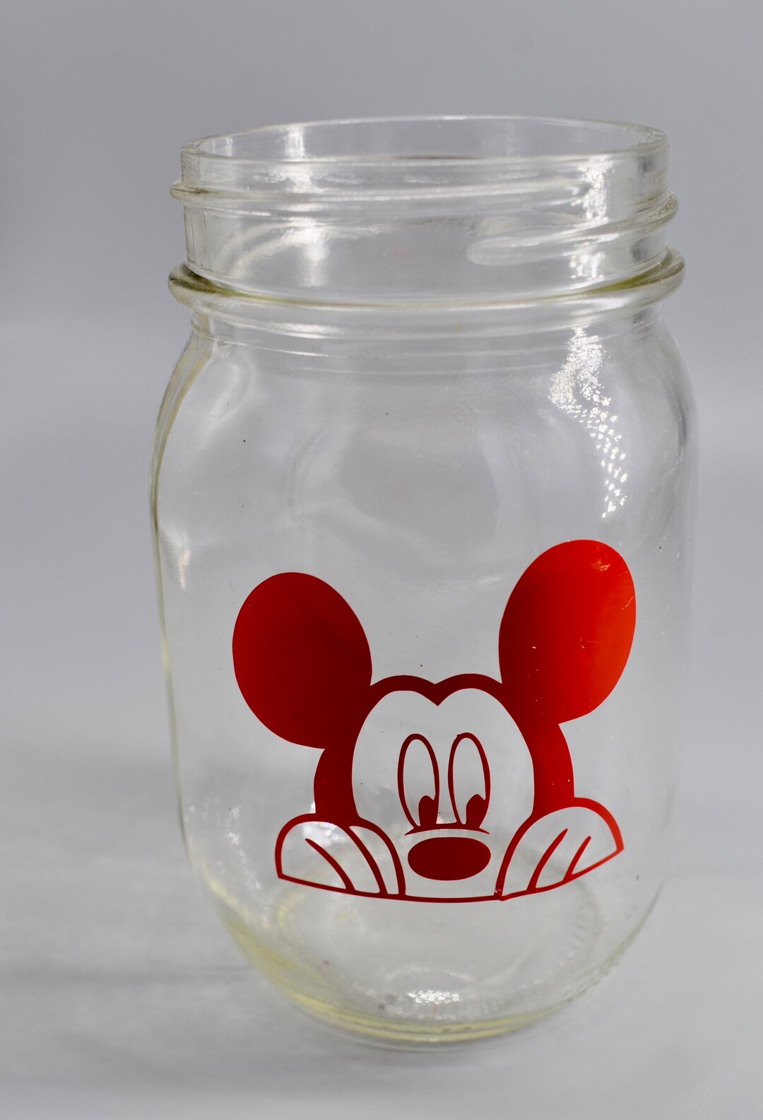 Mickey Mouse Mason Jar no Lid - Etsy