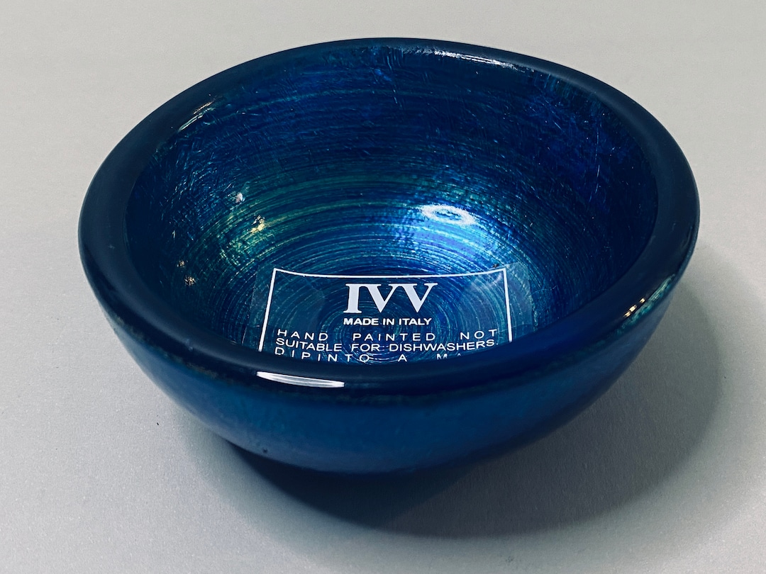 IVV | Italian Handmade Glass Bowl 9cm - Blue - Etsy