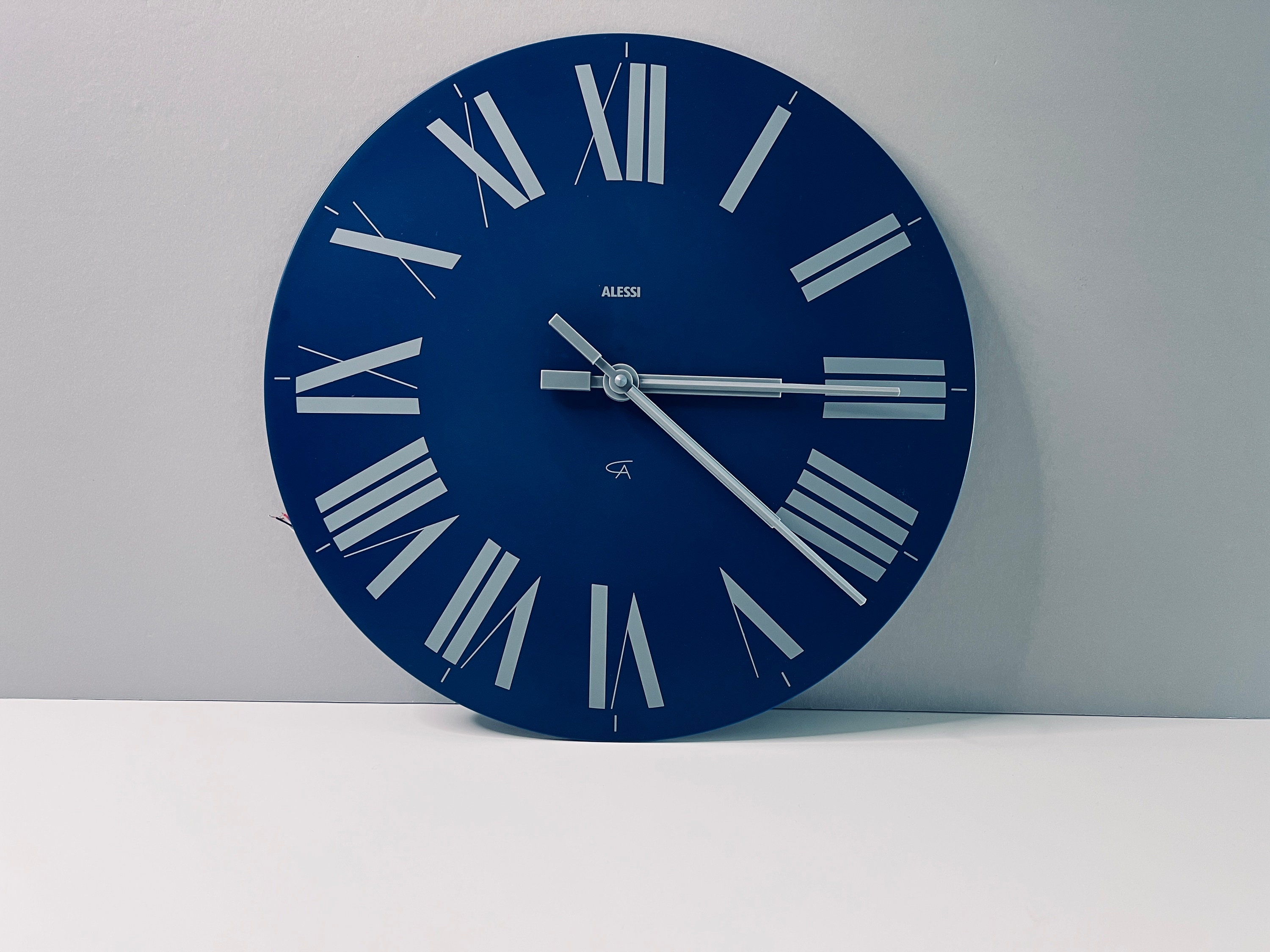 ALESSI Wall Clock Dark Blue Achille Castiglioni - Etsy