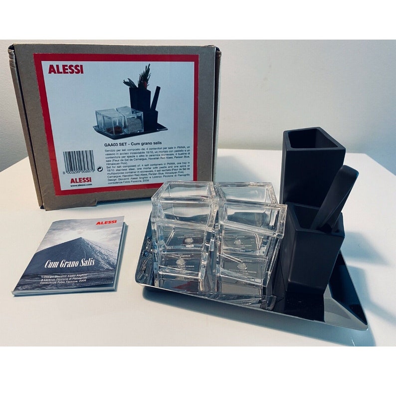 ALESSI Cum Grano Salis Salt Set for Salts Giovanni Alessi Anghini - Etsy