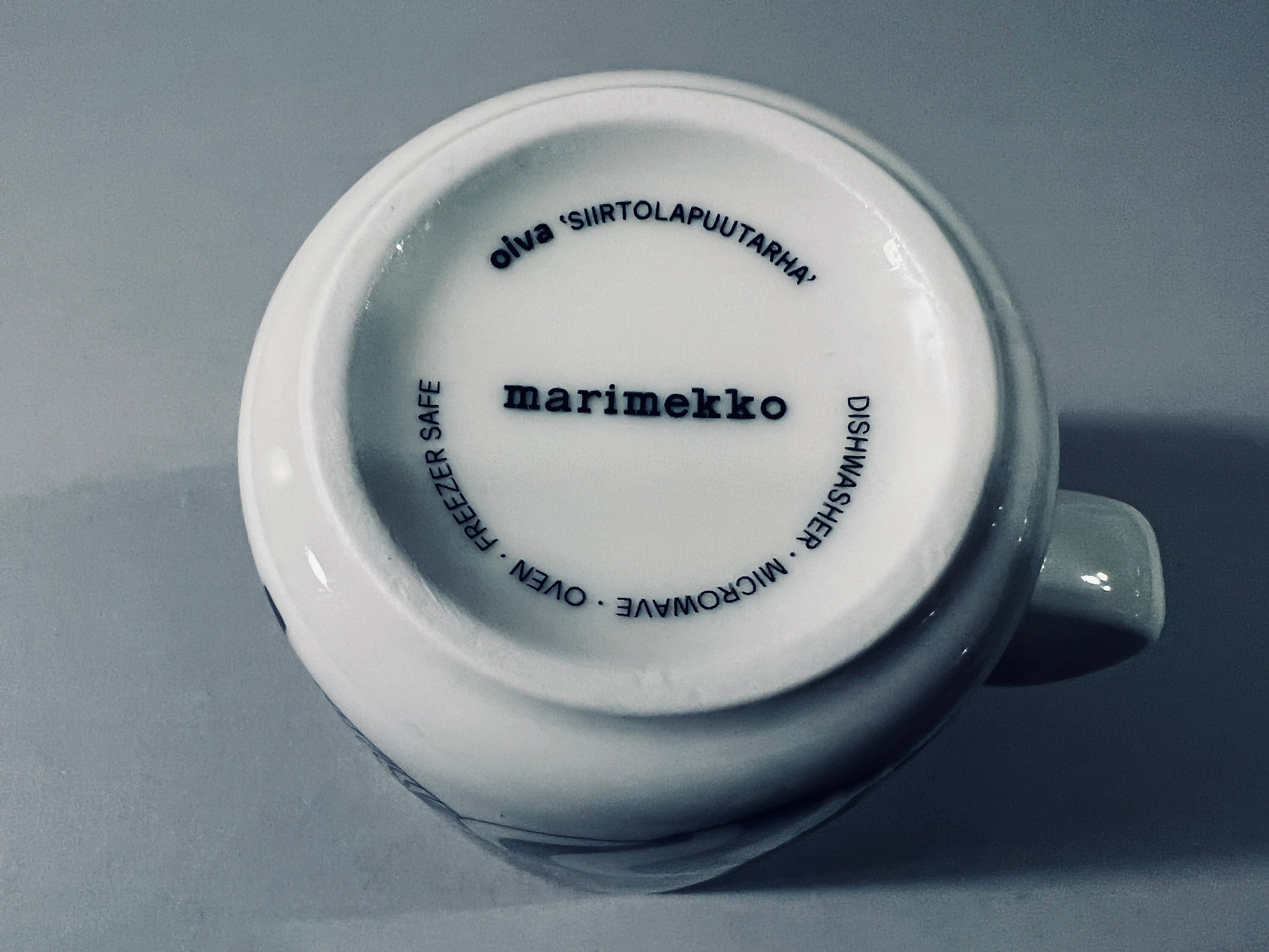 MARIMEKKO | Porcelain Mug 250ml "siirtolapuutarha" Black - Maija ...