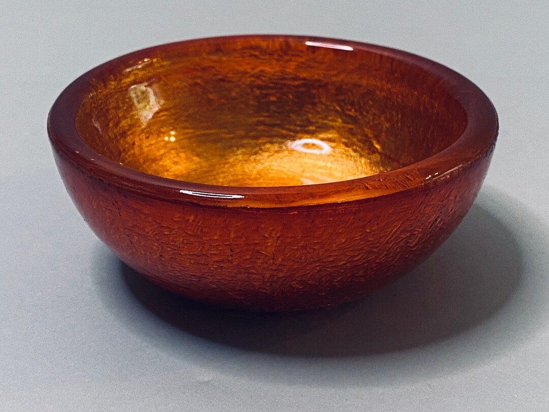 IVV | Italian Handmade Glass Bowl 9cm - Orange - Etsy