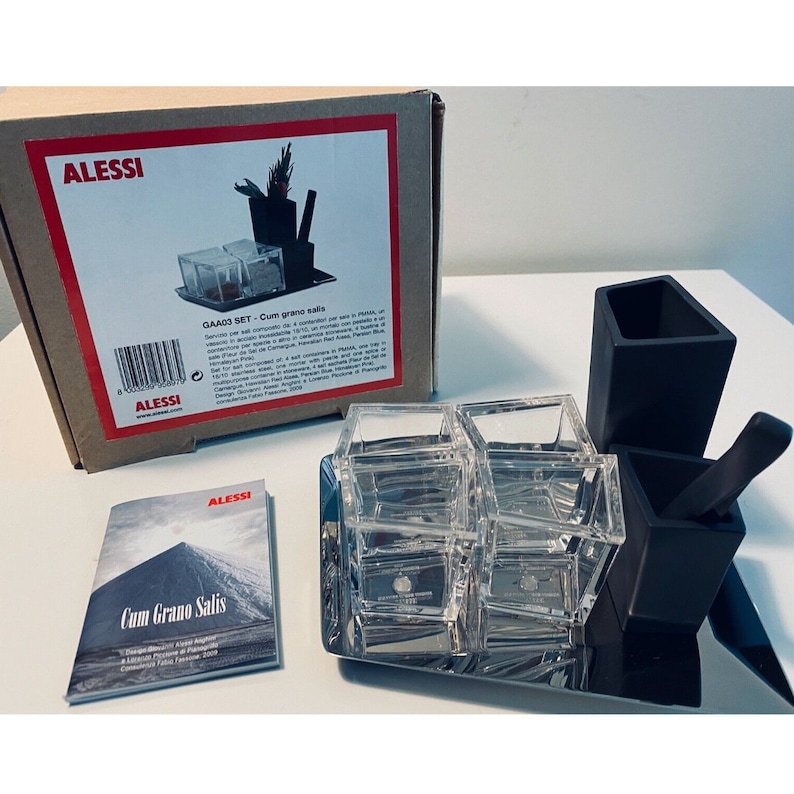 ALESSI Cum Grano Salis Salt Set for Salts Giovanni Alessi - Etsy