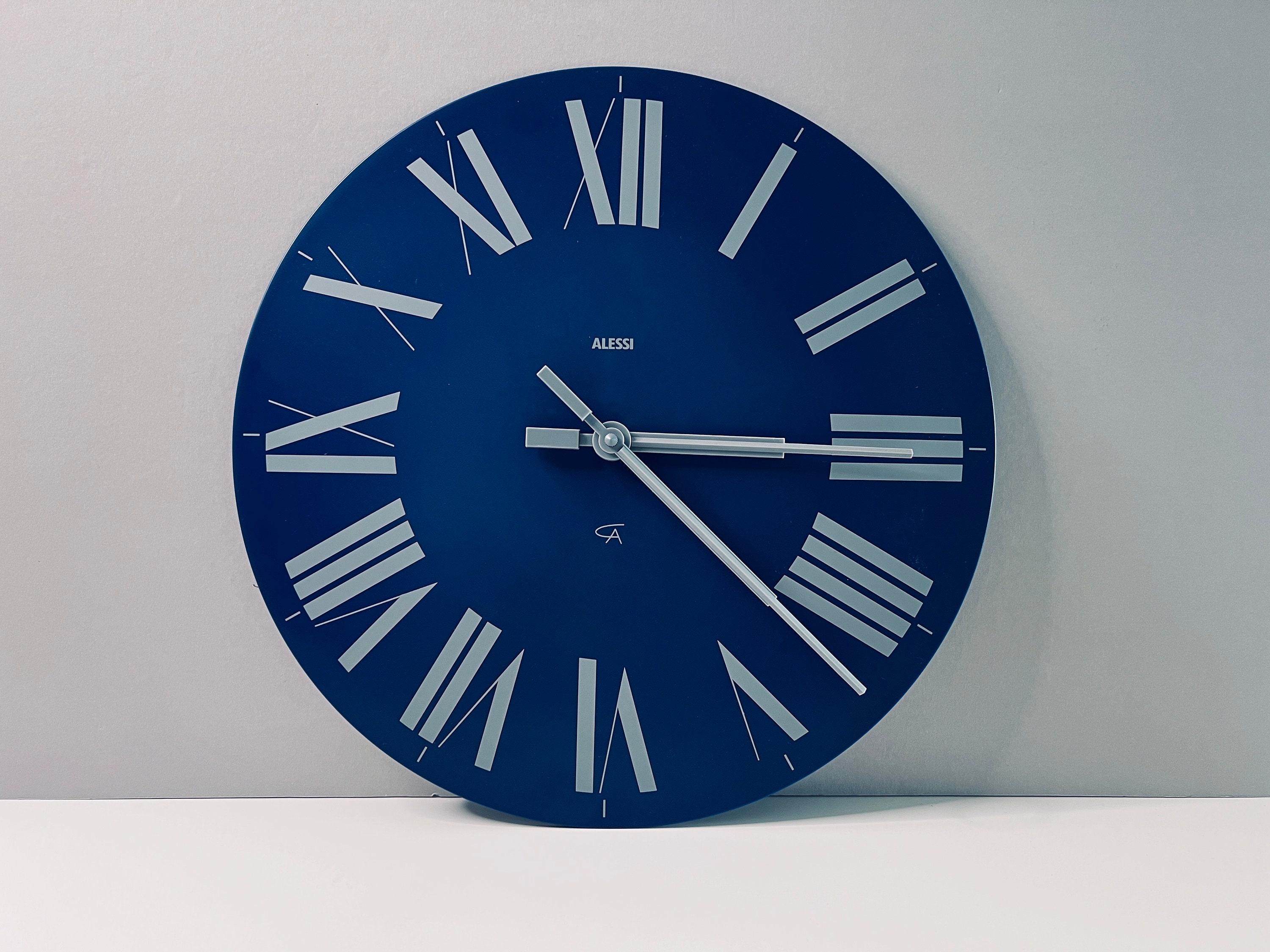 ALESSI Wall Clock Dark Blue Achille Castiglioni - Etsy
