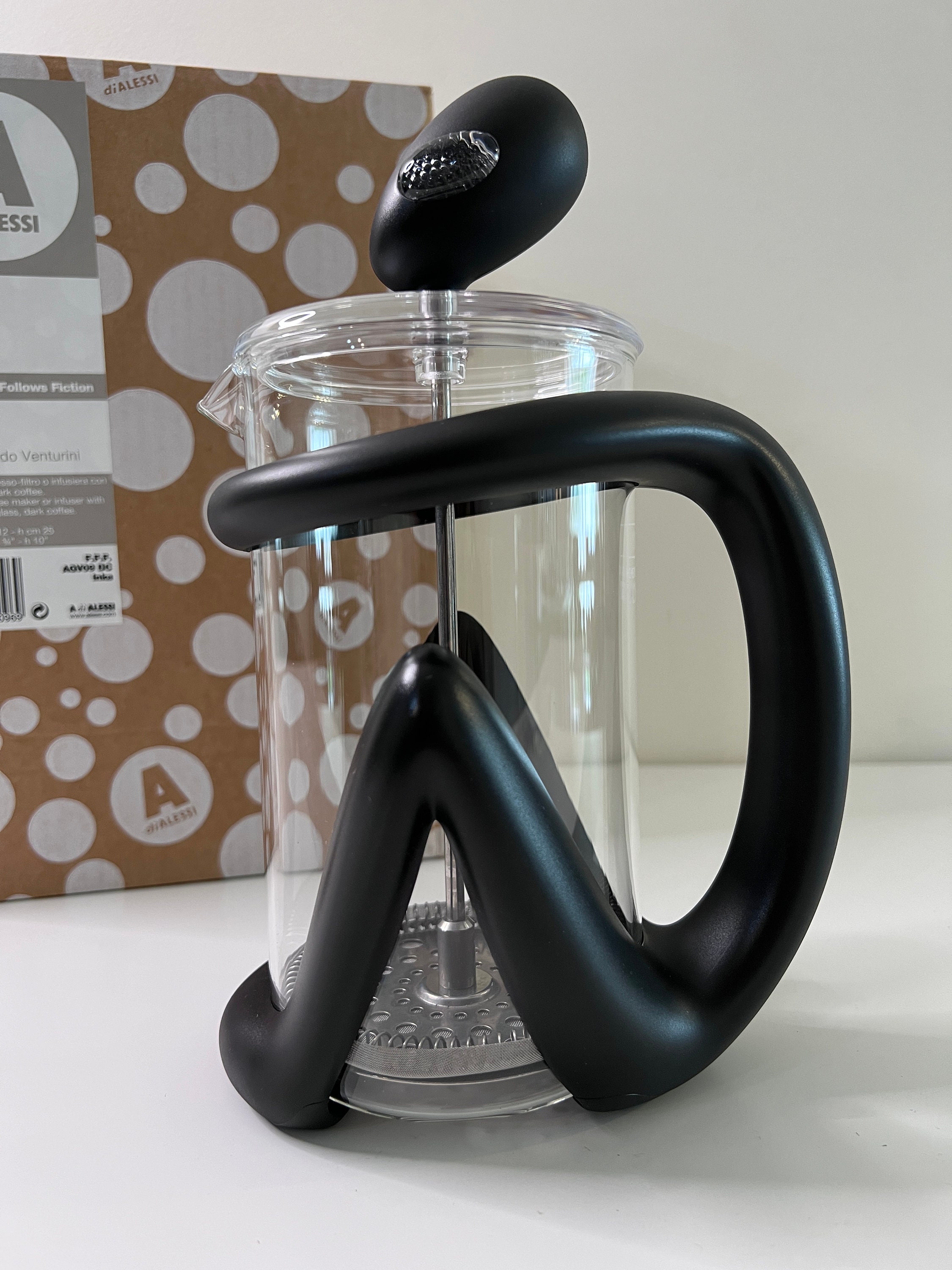 Alessi French Press Filter Dark Coffee by Venturini - Etsy