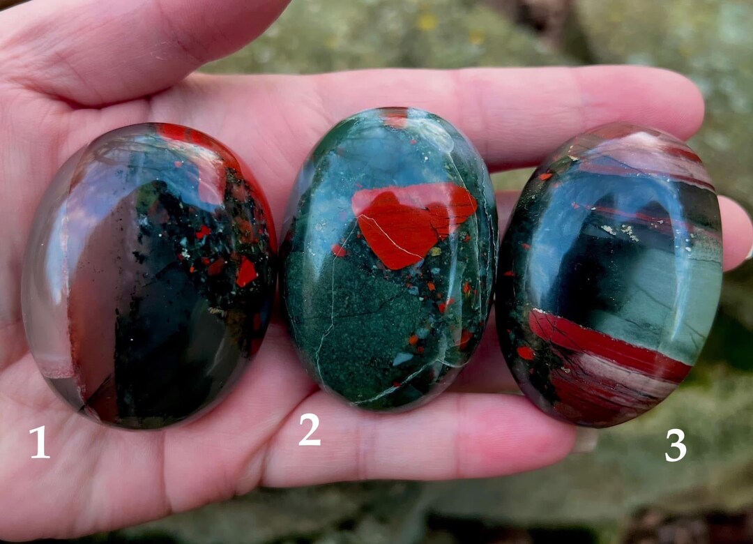 African Bloodstone Palm Stones High Quality Choose Yours - Etsy