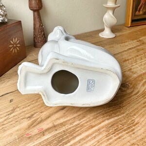 Poole Pottery Large White Cat British Porcelain Figurine White Ceramic ...