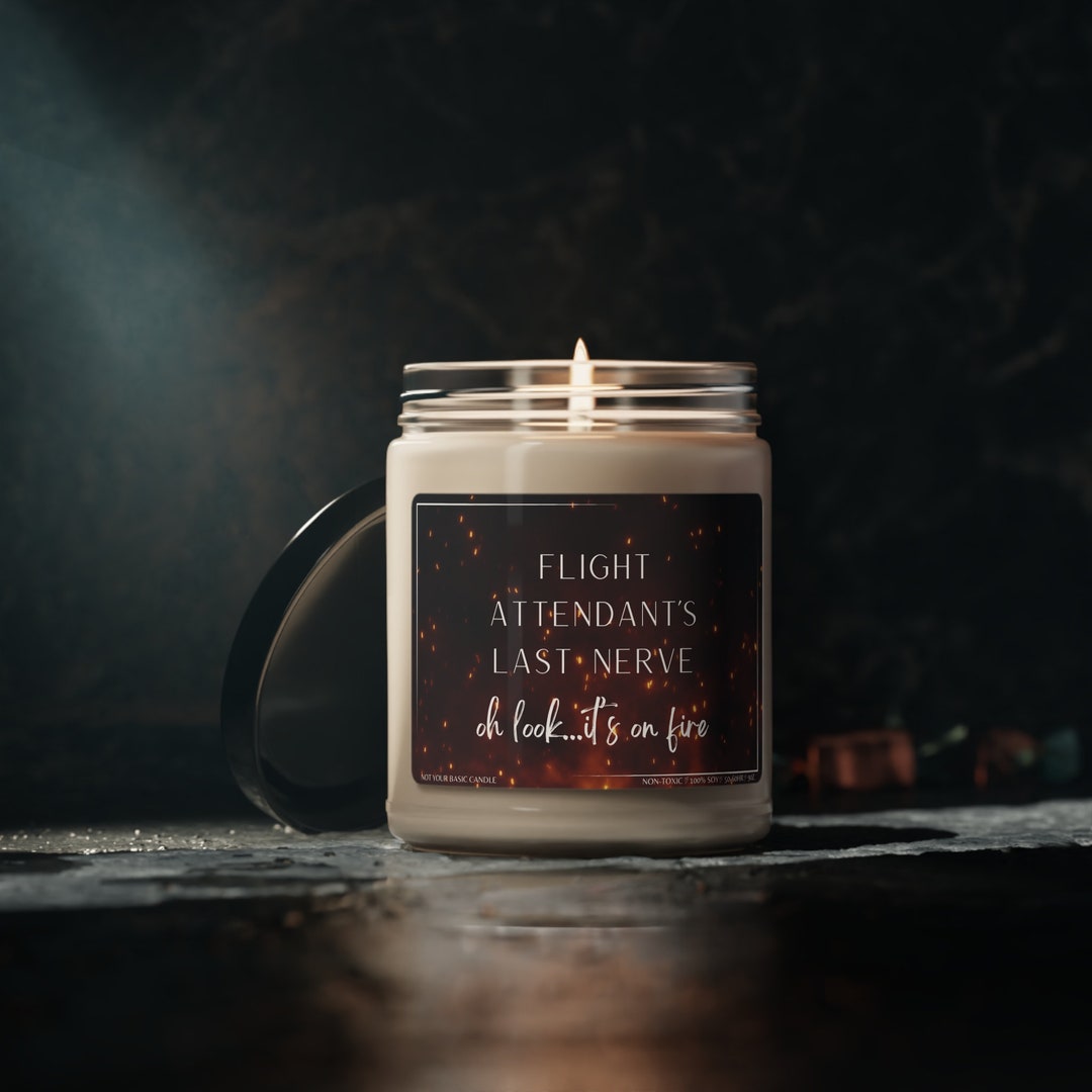 Flight Attendant Candle Funny Candles Flight Attendants Gifts for ...