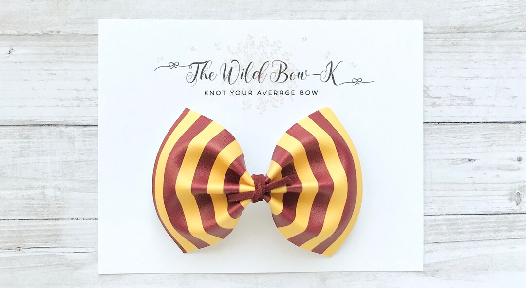 Wizard Bow, Wizards School House Striped Bow, Wizard Baby Headband ...