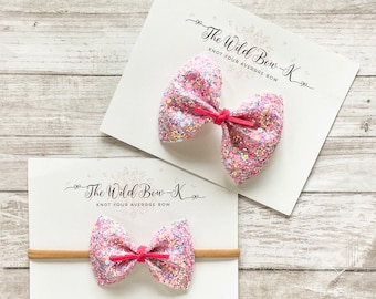 Big Sister Little Sister Bow Set, Yellow Flower Bow, Matching Girls ...