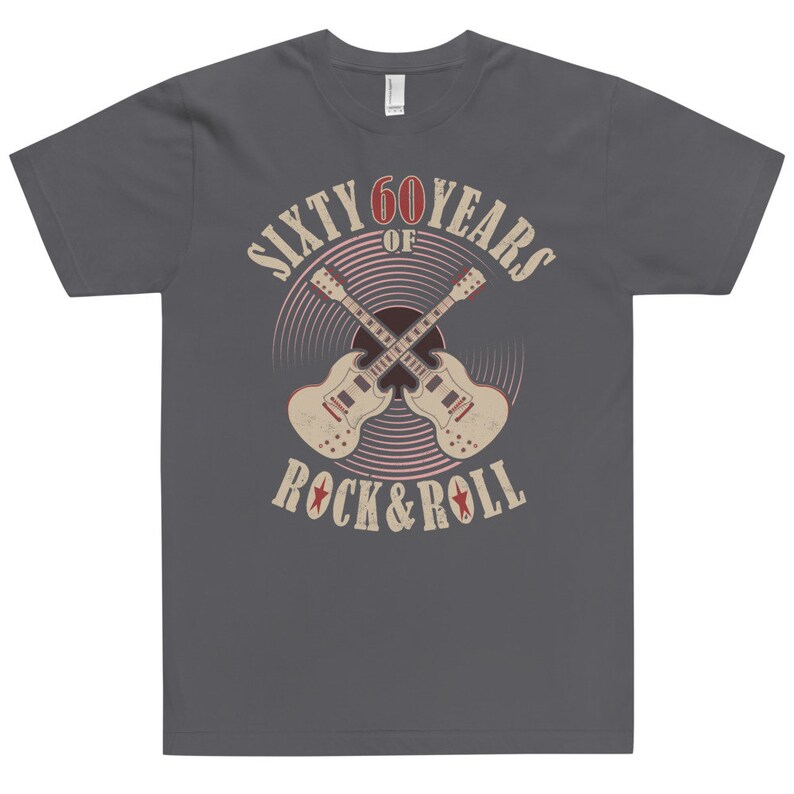 Sixty Years of Rock and Roll 60th Birthday Gift T-shirt - Etsy