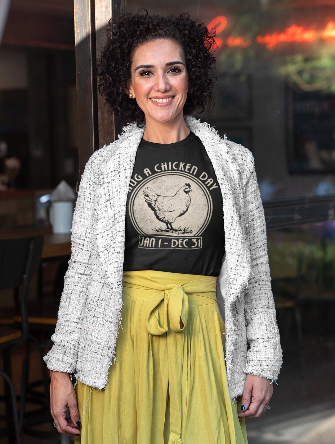 Hug A Chicken Day Chicken Lover T-shirt - Etsy