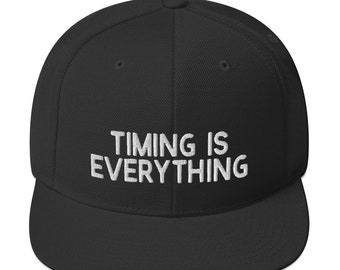 Timing is Everything Drummer Gift Snapback Hat - Etsy