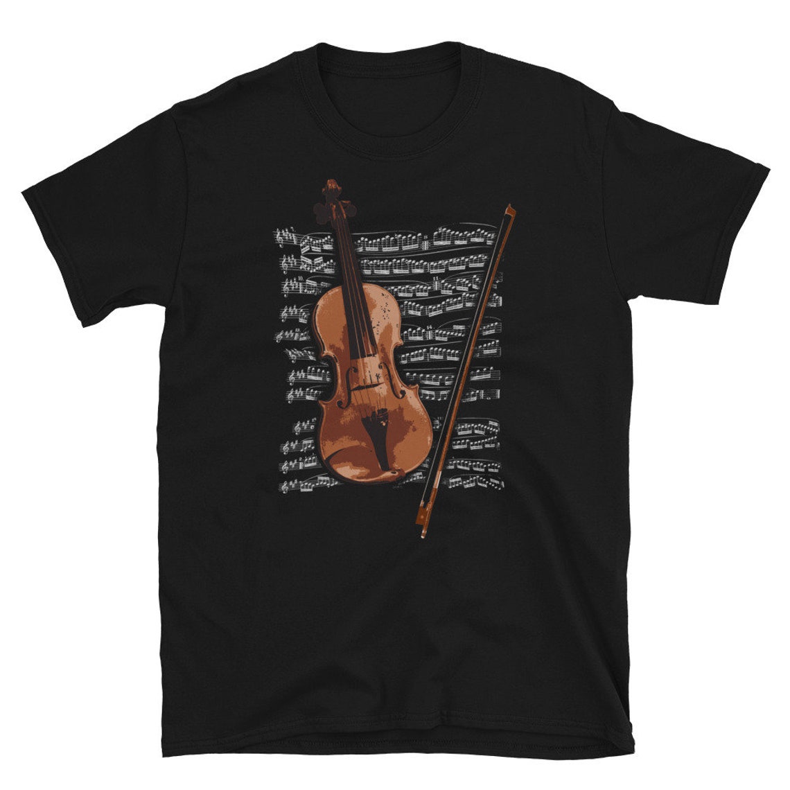 Violin Orchestra T-shirt Gift Violin Player Short-sleeve | Etsy