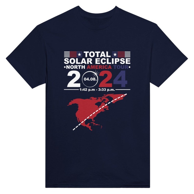 Solar Eclipse Shirt, Total Solar Eclipse 2024 T-shirt, April 8 Path of ...