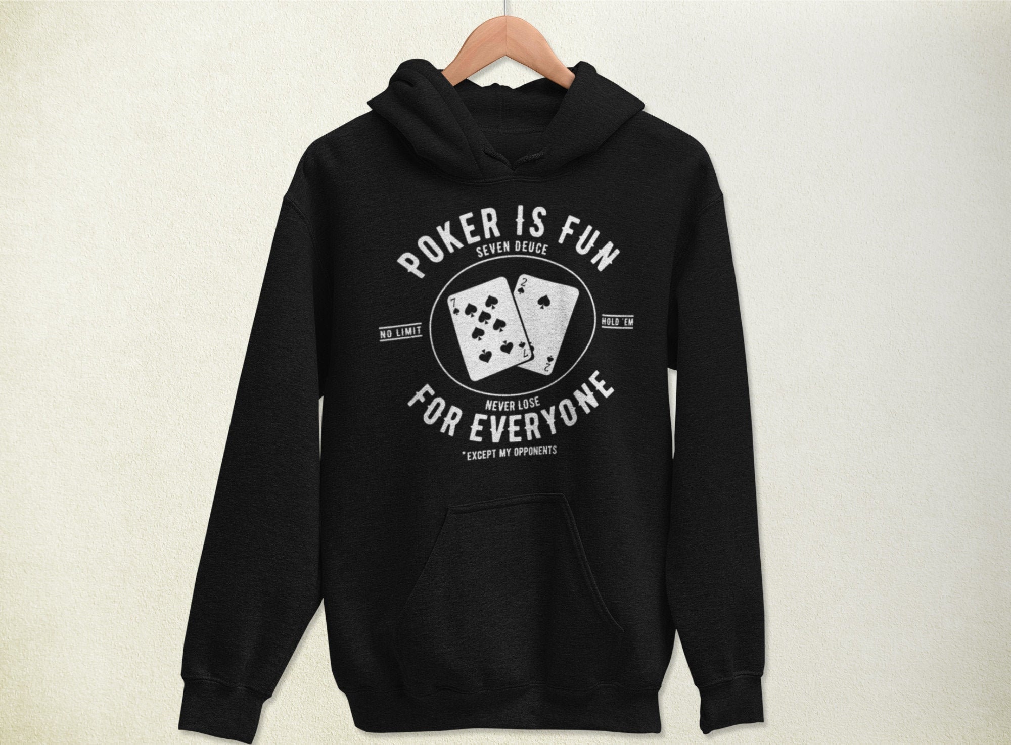 Poker Player Hoodie, Poker Cards Sweater, Poker Lover Gifts, Funny ...