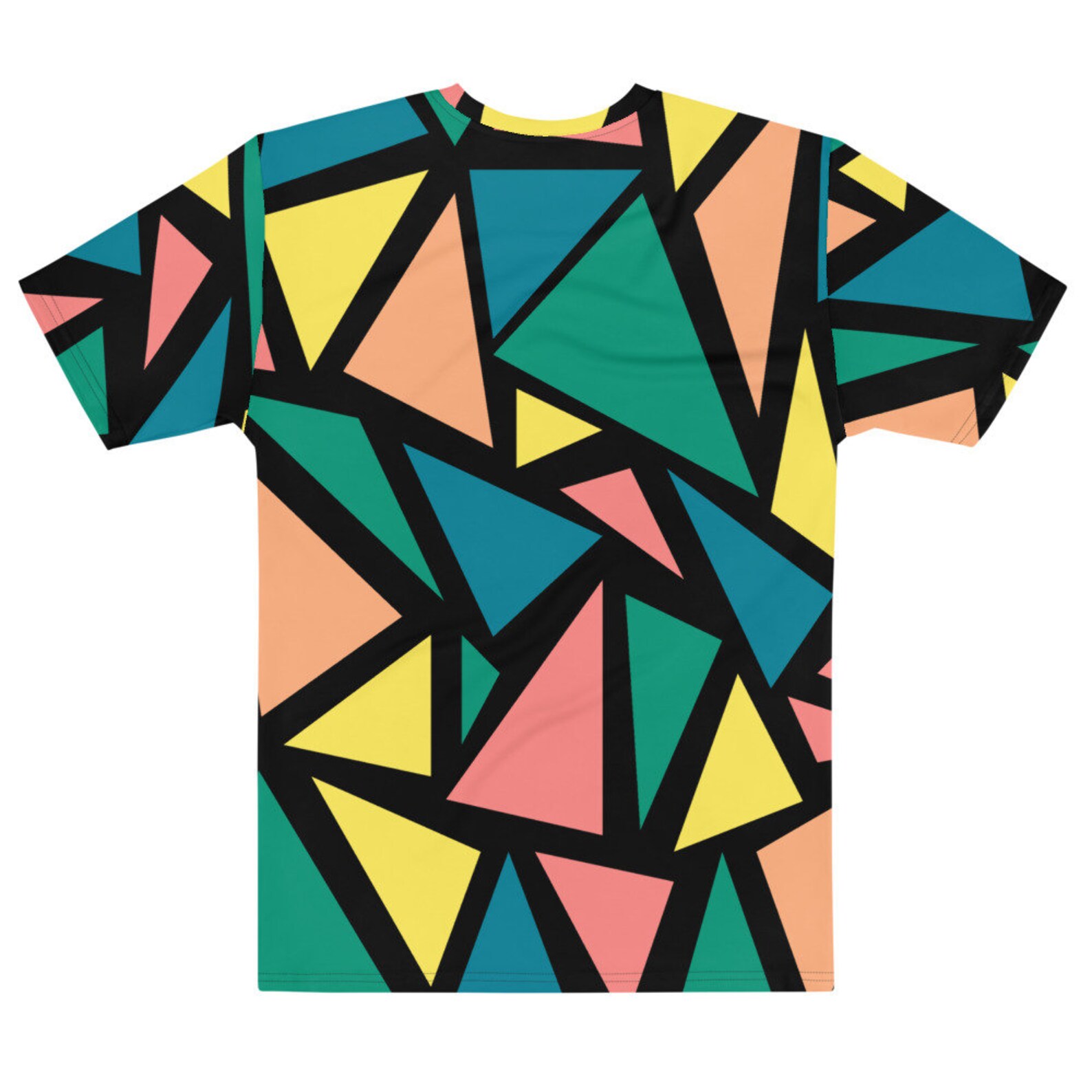 Men's Premium T-shirt Retro Triangles in Vintage Colors - Etsy