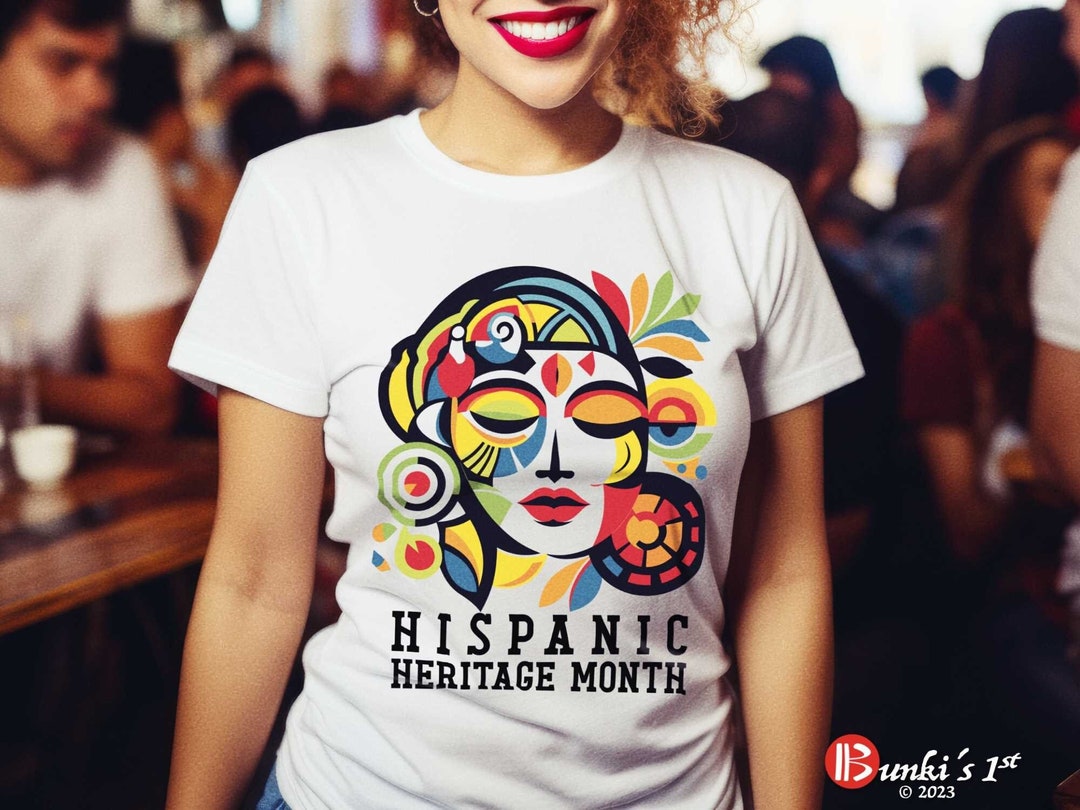 Hispanic Heritage Month T-shirt, Colorful Latino Woman - Etsy