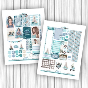PRINTABLE Yoga Planner Stickers, Happy Planner Weekly Kit, Meditation ...