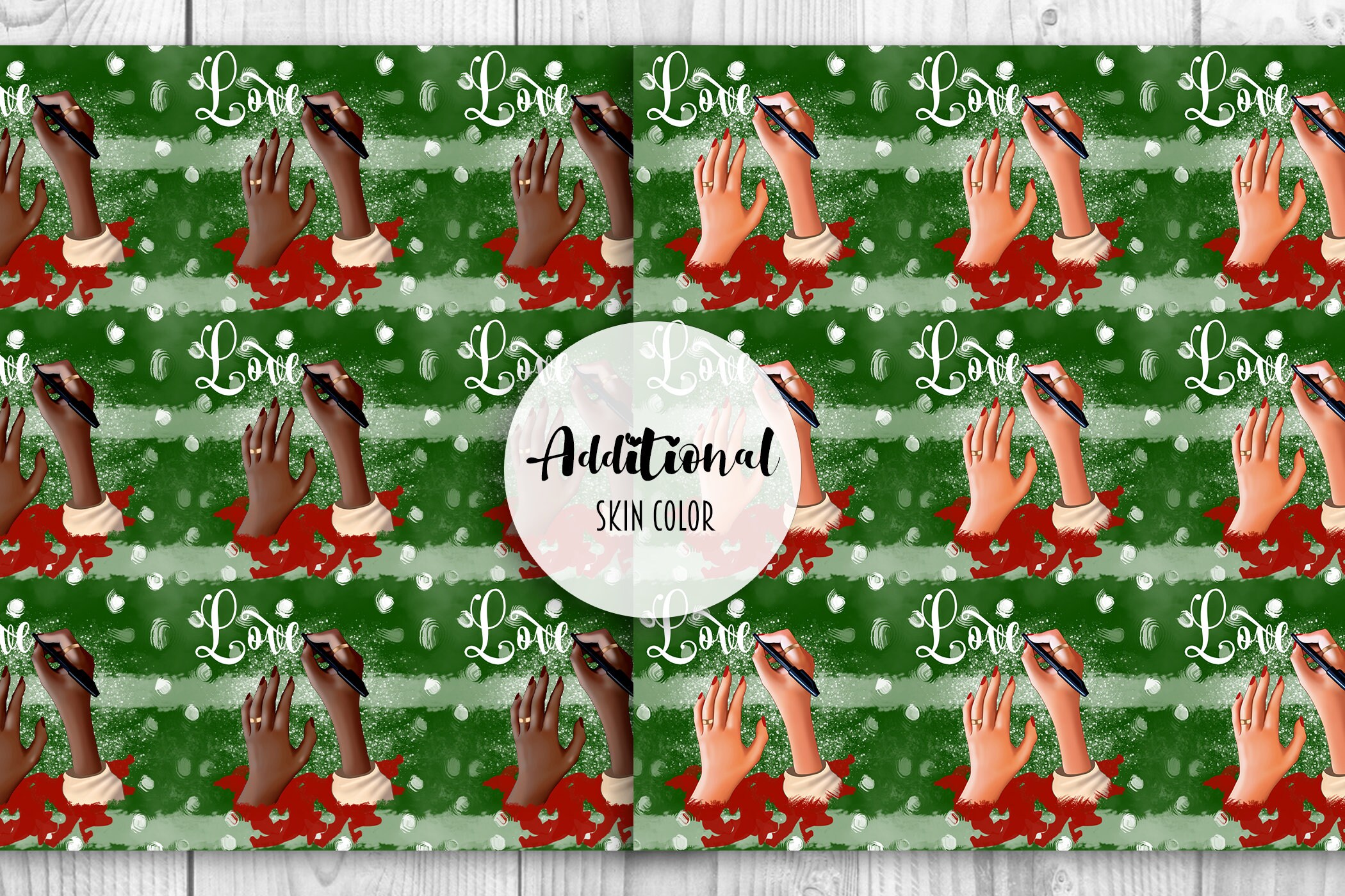 CHRISTMAS Digital Paper Pack Winter Seamless Pattern Fashion | Etsy