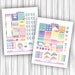 Pastel Rainbow Printable Planner Weekly Kit Erin Condren - Etsy