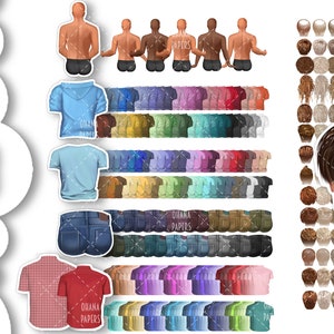 Family Clipart Bundle - Family Illustrations : Mom, Dad, Kids, Dog and ...