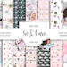 STAY HOME Digital Paper Pack, Fashion Girl Seamless Pattern,beauty and ...