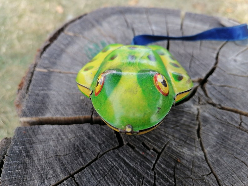 Tin Mechanical Toy Tin Frog Wind-up Toy Toy Frog Gift for - Etsy