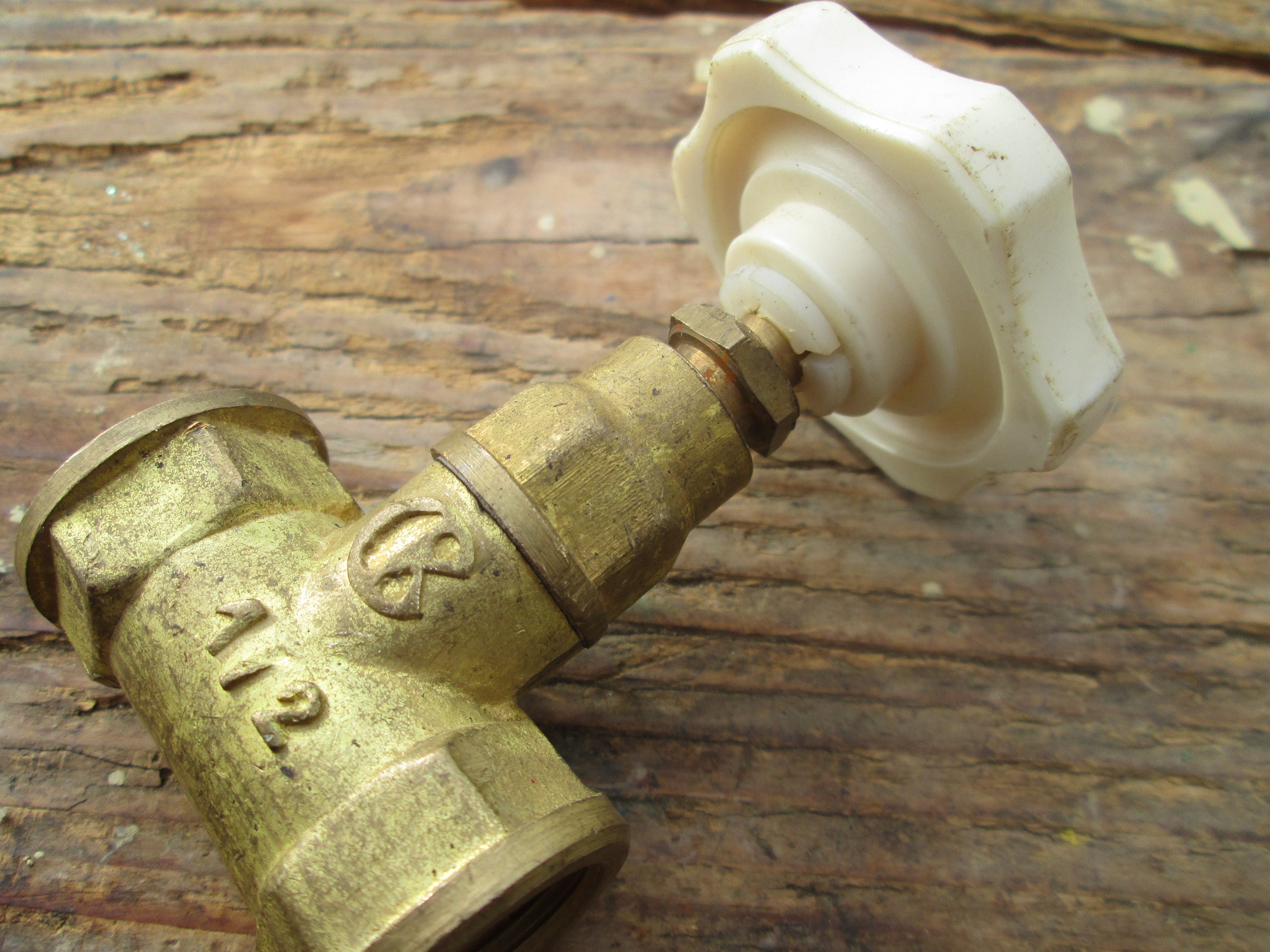 Vintage Brass Water Valve, Rustic Industrial Decor - Etsy