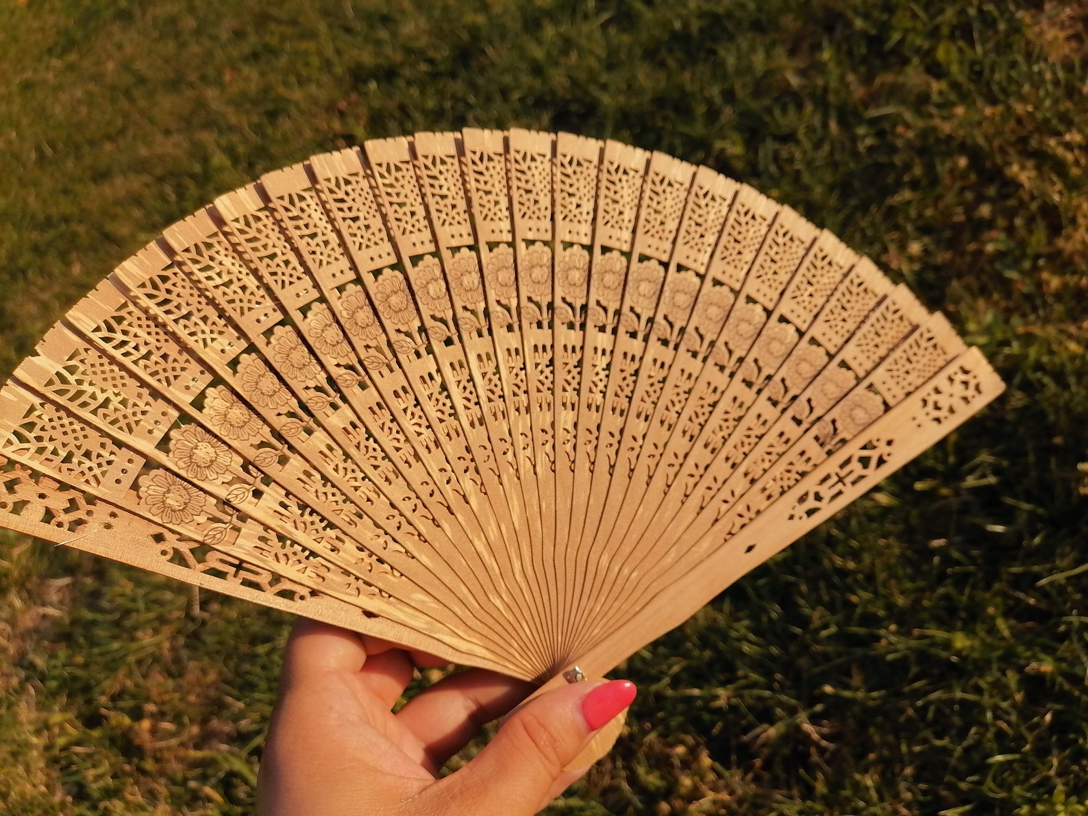Vintage Wooden Fan Wooden Hand Fan Handmade Wooden Fan | Etsy
