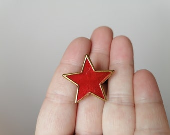 Soviet Red Star Pin - Etsy