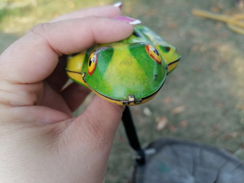 Tin Mechanical Toy Tin Frog Wind-up Toy Toy Frog Gift for - Etsy
