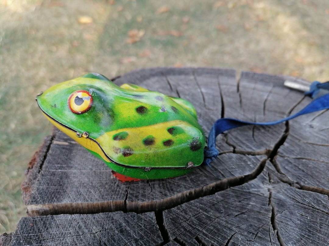 Tin Mechanical Toy, Tin Frog, Wind-up Toy, Toy Frog, Gift for Child ...