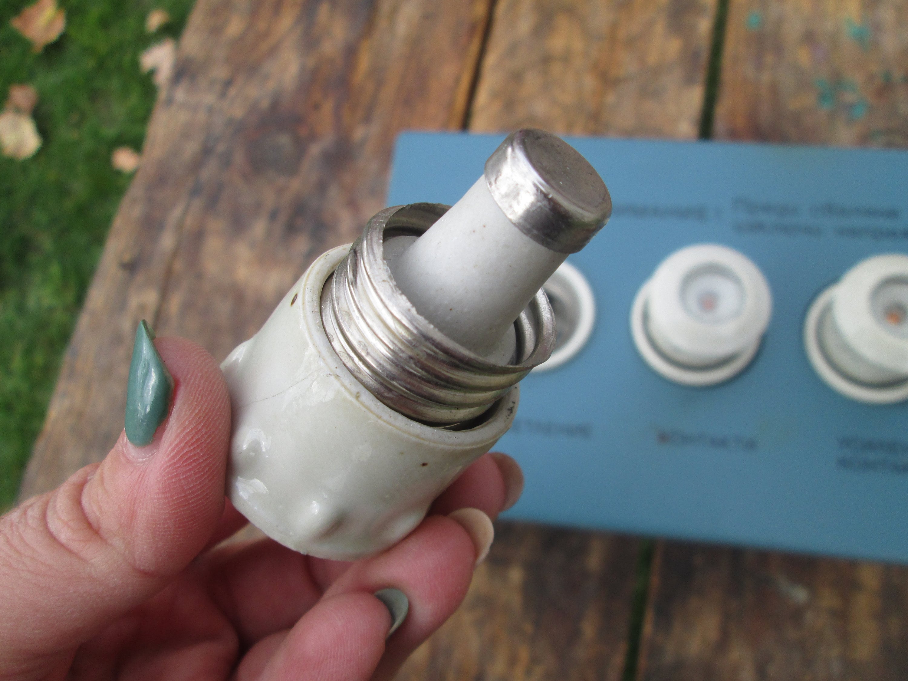 Vintage Electric Panel, Old Mechanical Fuses, Ceramic Fuses, Fuses ...