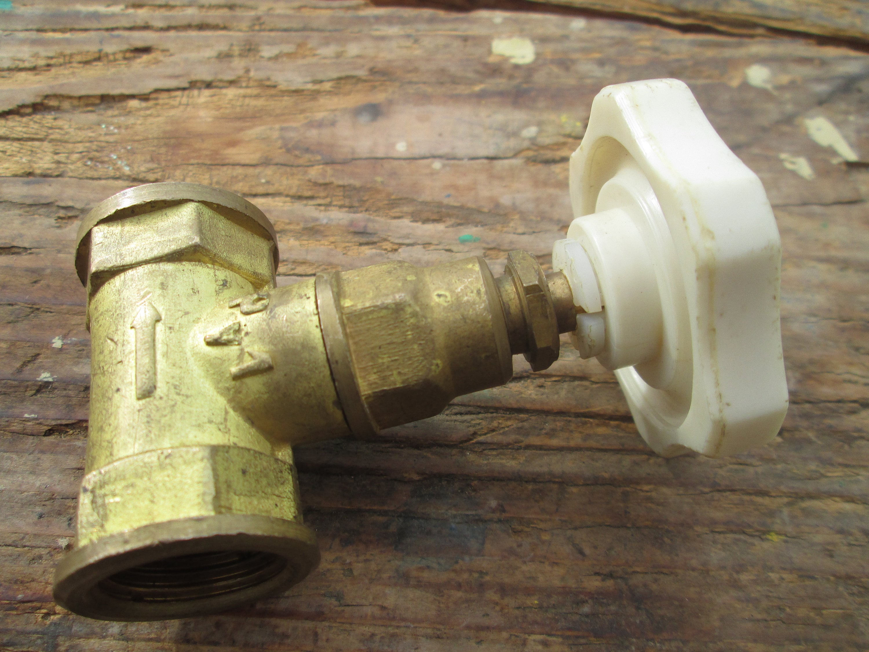 Vintage Brass Water Valve, Rustic Industrial Decor - Etsy
