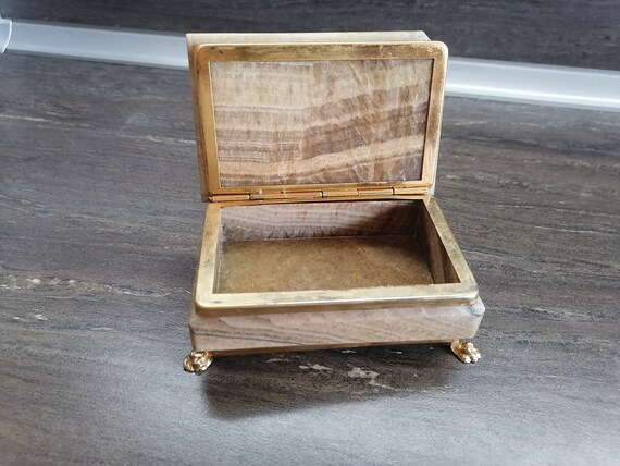 Vintage Marble Box Stone Jewelry Box Jewelry Storage | Etsy