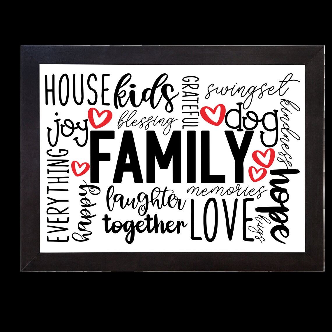 Family Love Quotes Wall Art Home Décor Poster | Etsy