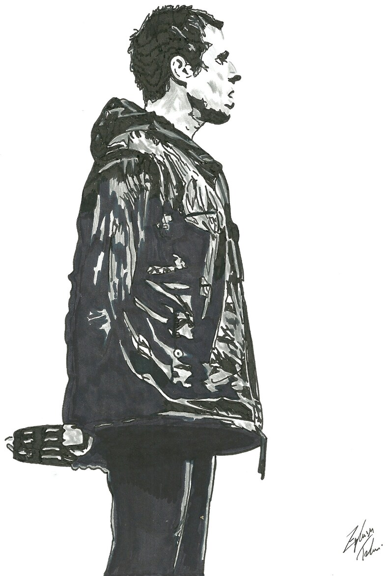 Liam Gallagher's handmade portrait | Etsy