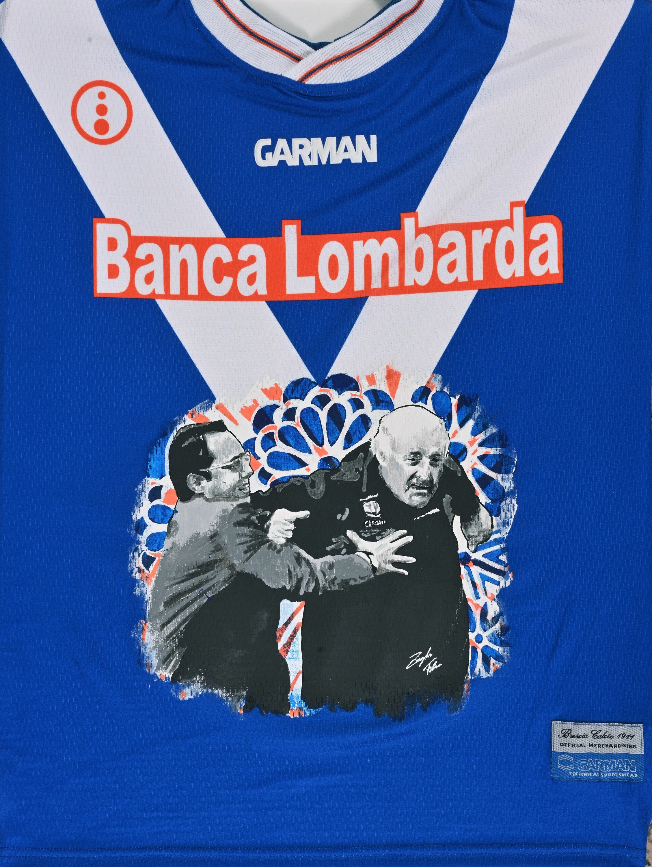 Mazzone Roberto Baggio Jersey-brescia Handmade Print - Etsy