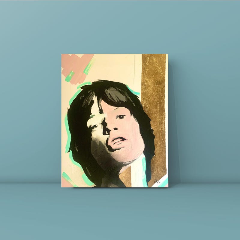 Mick Jagger Painting - Etsy